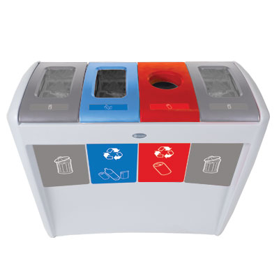 Nexus® Evolution Quad afvalscheidingsbak – Gratis leverin