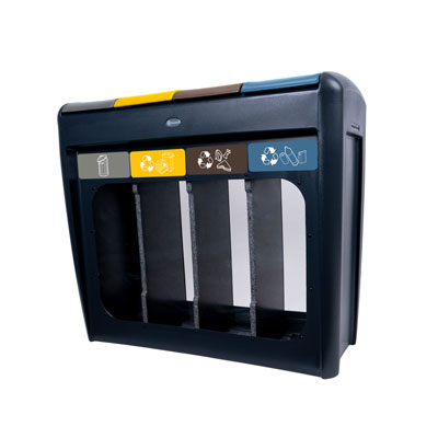Nexus® Evolution Vision Quad afvalscheidingsbak - Glasdon