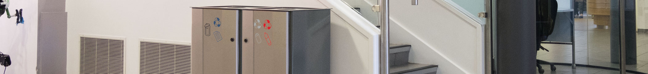 Modulaire afvalbakken en afvaleilanden - Glasdon