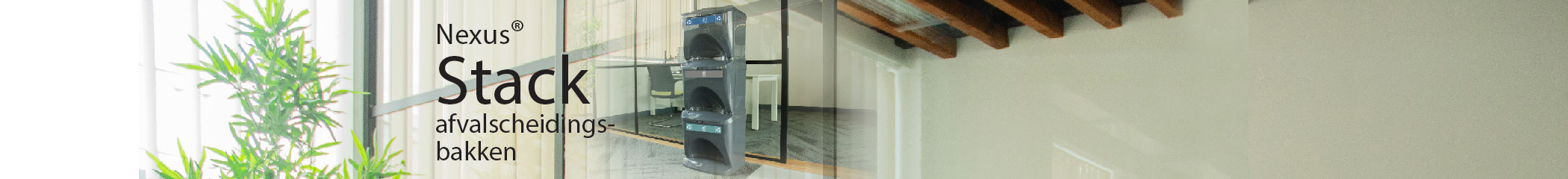Nexus® Stack afvalscheidingsbakken - Glasdon